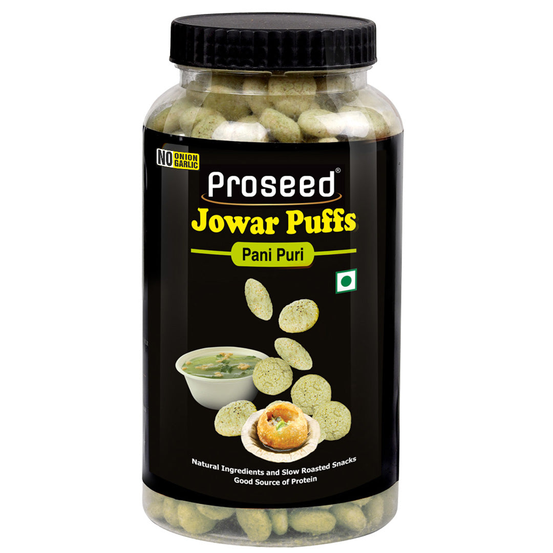 Proseed Jowar Puffs Pani Puri Jar 150g – Kaze Living